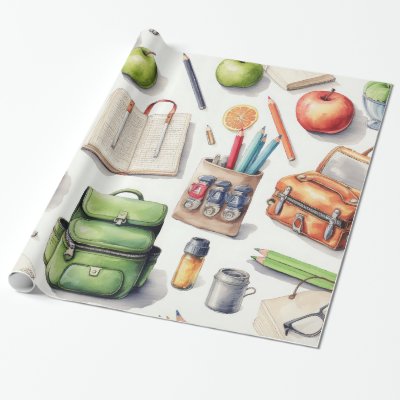 Back to School Wrapping Paper | Original Gift Wrap Ideas