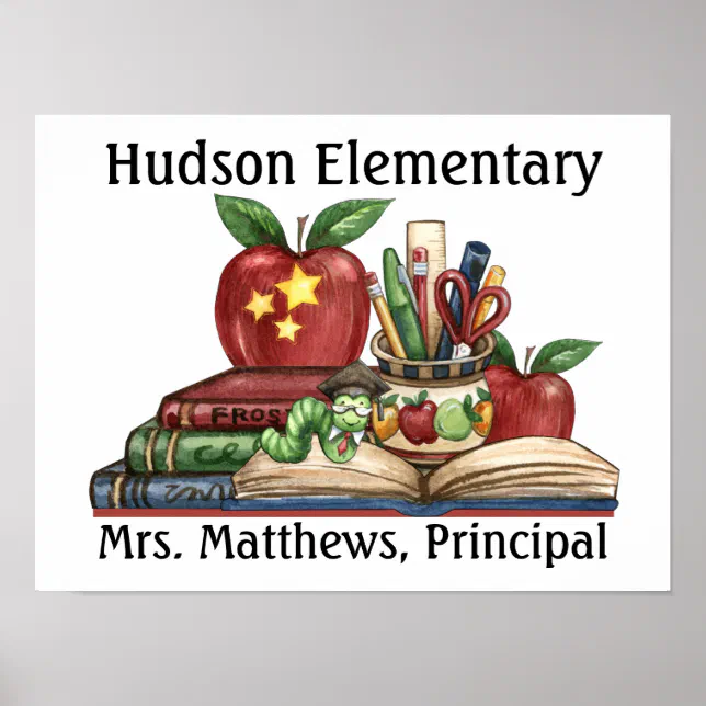 School - Teacher / Principal Poster | Zazzle