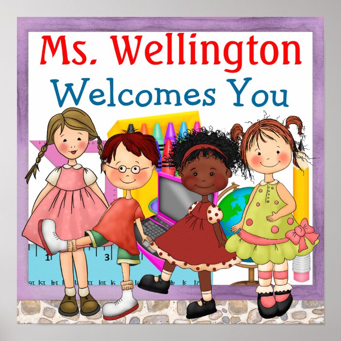 School Teacher Welcome Sign - SRF | Zazzle.com