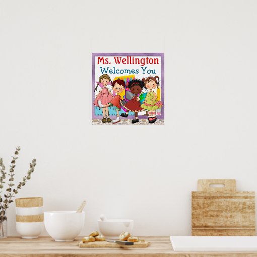 School Teacher Welcome Sign - SRF | Zazzle