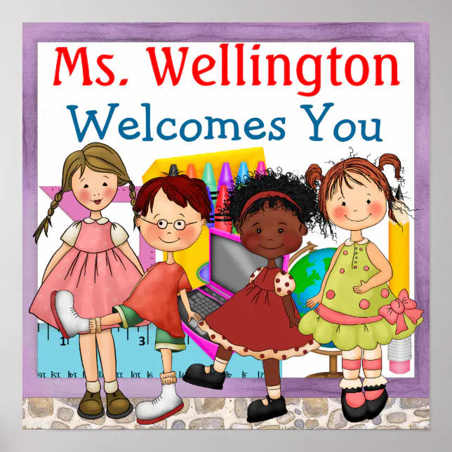 School Teacher Welcome Sign - SRF | Zazzle