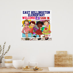 School Teacher Welcome Sign - SRF | Zazzle