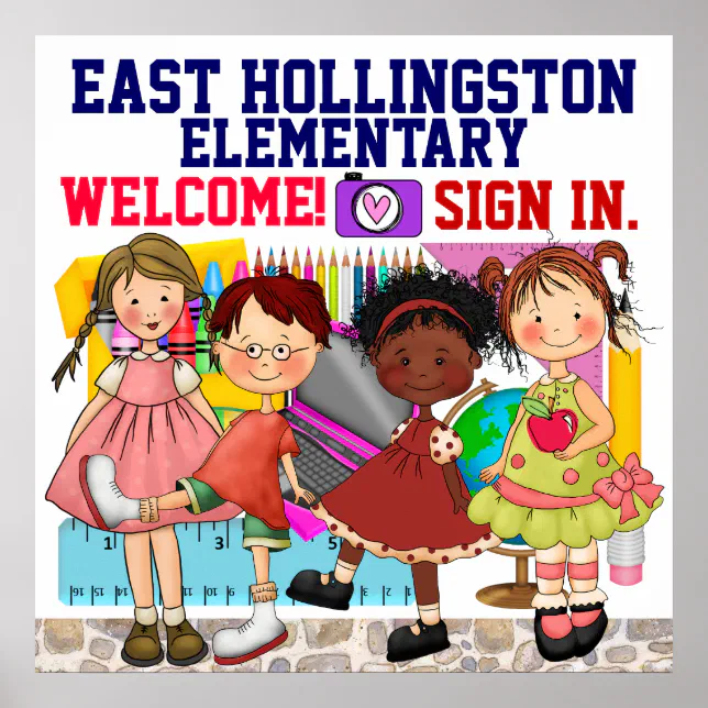School Teacher Welcome Sign - SRF | Zazzle