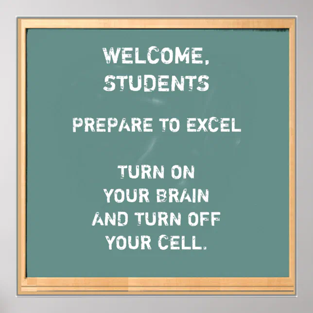 School Teacher Welcome Students Poster | Zazzle