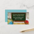 School Teacher's Chalk Board Business Card | Zazzle