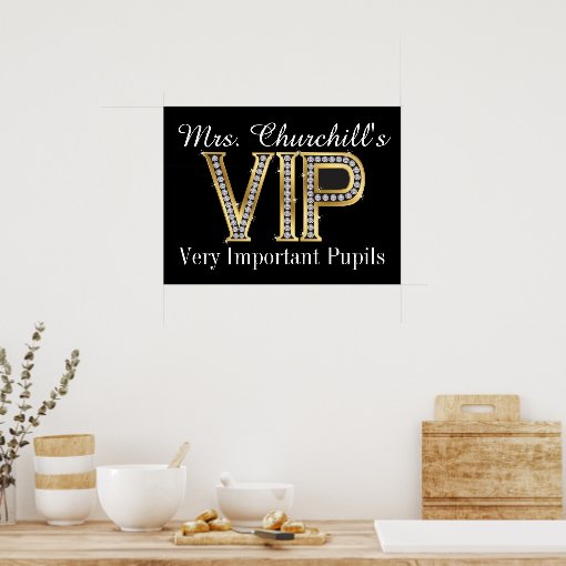 School Teacher's VIP Poster by SRF | Zazzle