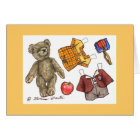 Paper Doll Teddy Blank Note Card | Zazzle.com