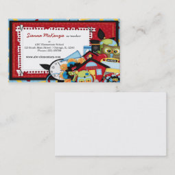 School theme business card | Zazzle