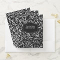 School Theme Composition Book Look Pocket Folder | Zazzle