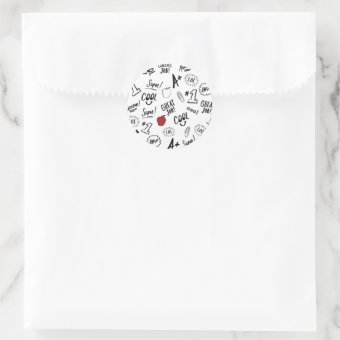 School Time Classic Round Sticker | Zazzle