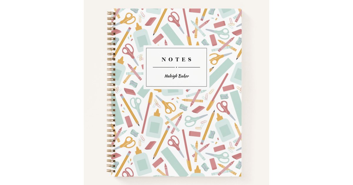 School Tools Personalized Notebook | Zazzle