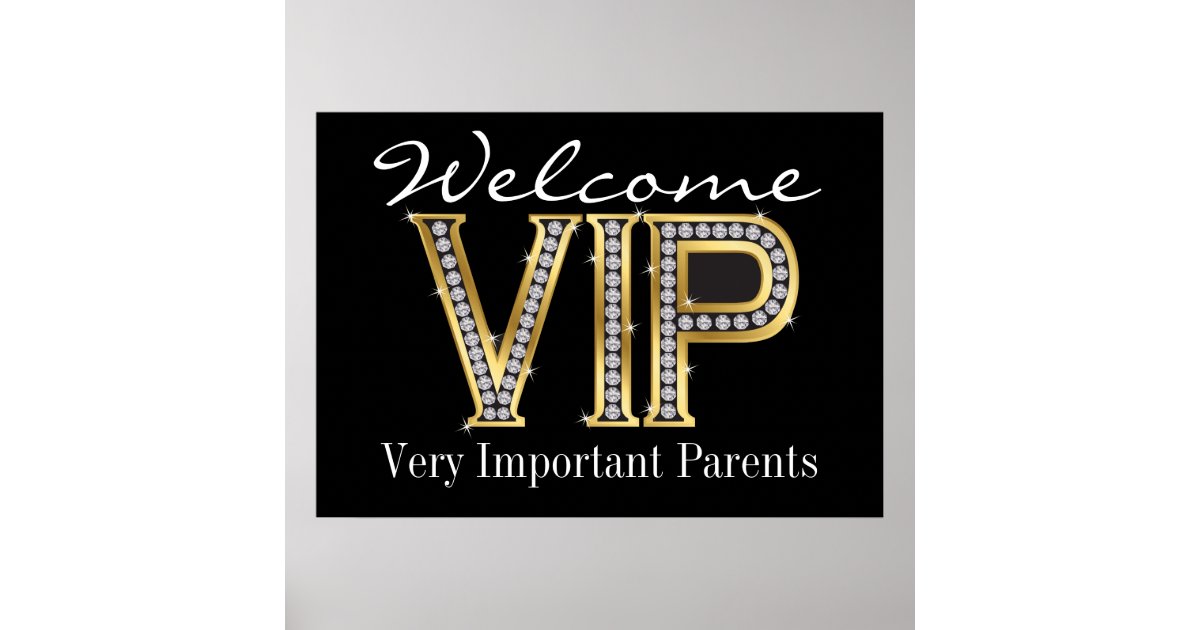 School VIP Parents Welcome Poster | Zazzle