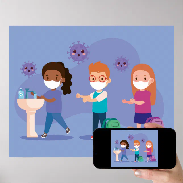School Wash Your Hands Poster | Zazzle