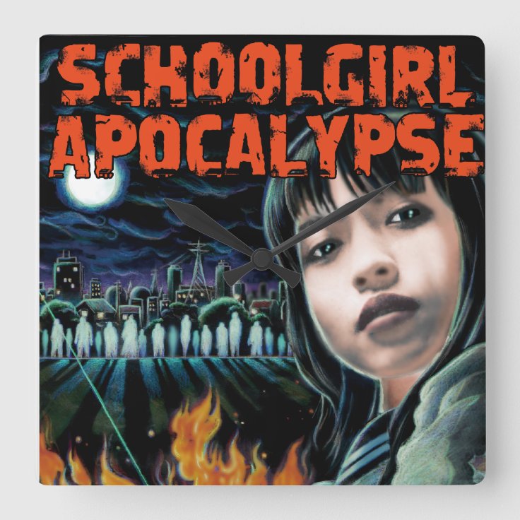 Schoolgirl Apocalypse Countdown Clock | Zazzle