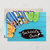 SCHOOL'S OUT! Contact Card | Zazzle