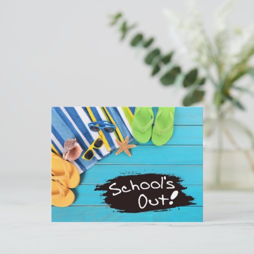SCHOOL'S OUT! Contact Card | Zazzle