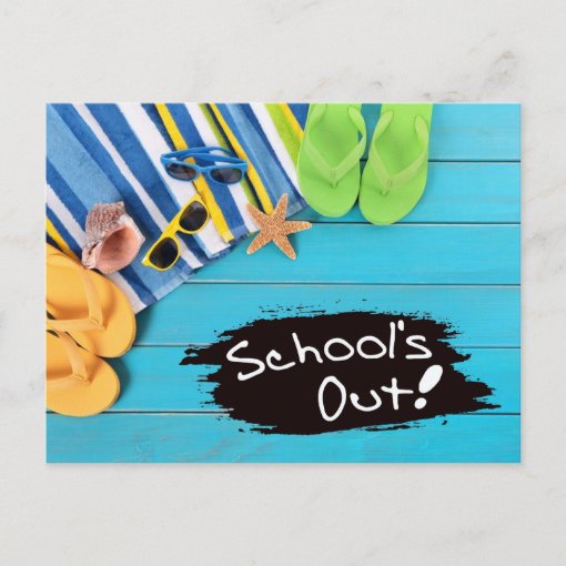 SCHOOL'S OUT! Contact Card | Zazzle