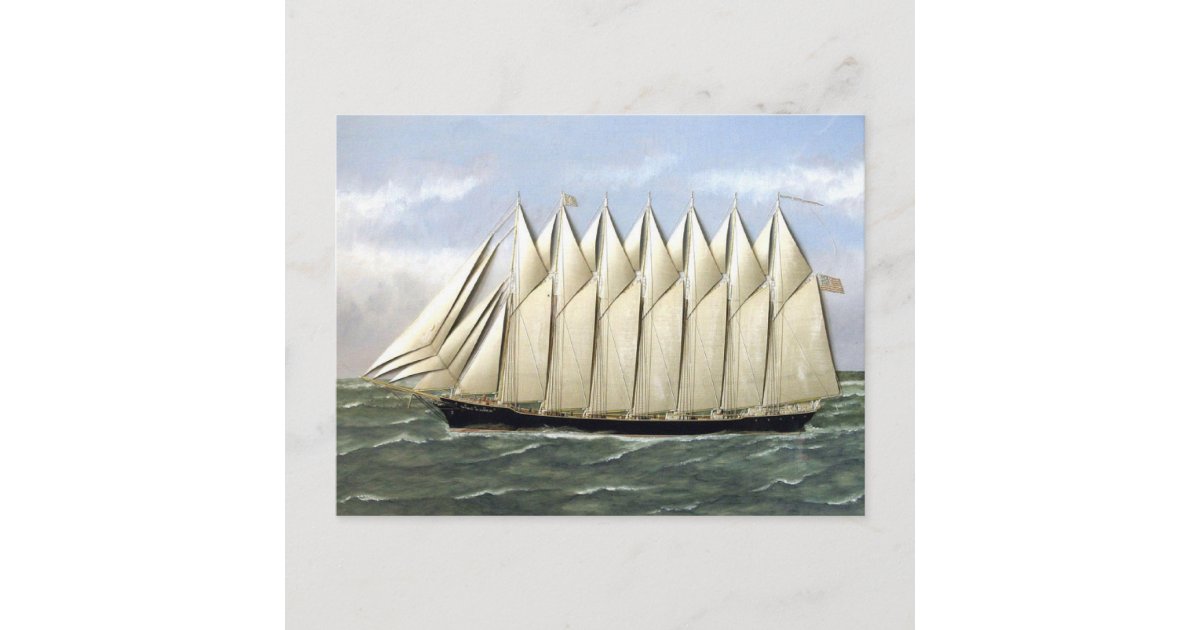 Schooner Thomas W Lawson 1900s Postcard | Zazzle