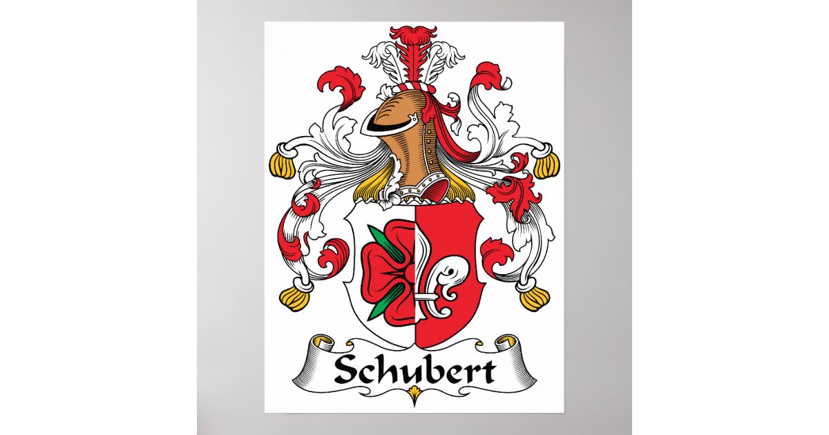 Schubert Family Crest Poster | Zazzle