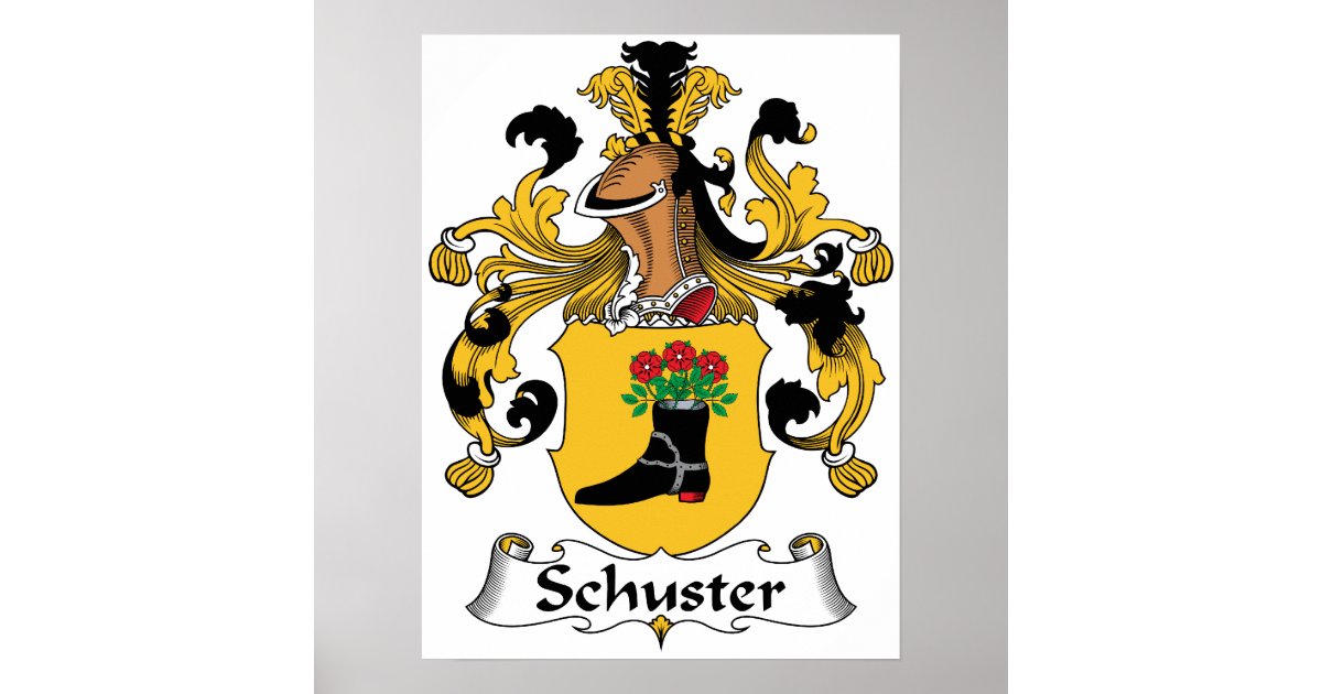 Schuster Family Crest Poster | Zazzle