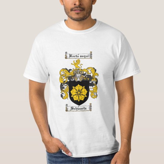 Schwartz Family Crest - Schwartz Coat of Arms T-Shirt | Zazzle.com