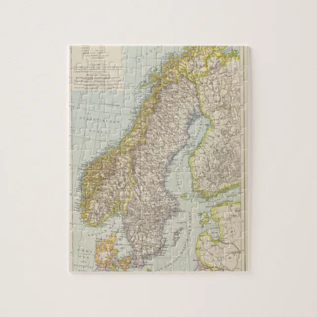 Schweden, Norwegen - Sweden and Norway Map Jigsaw Puzzle | Zazzle