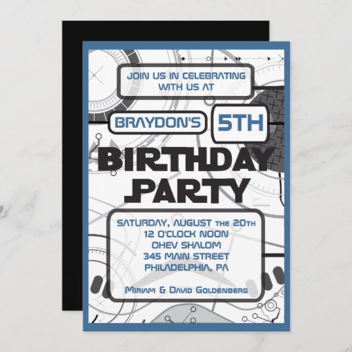 SCI-FI BIRTHDAY PARTY Invitation | Zazzle