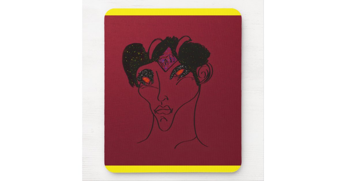Sci-fi Demon Hunter Countess Mouse Pad | Zazzle