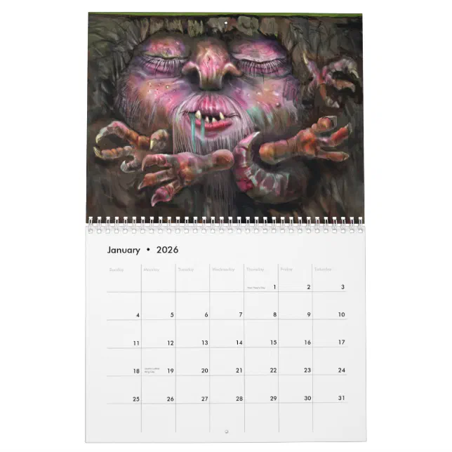 Sci-Fi / Fantasy Calendar | Zazzle