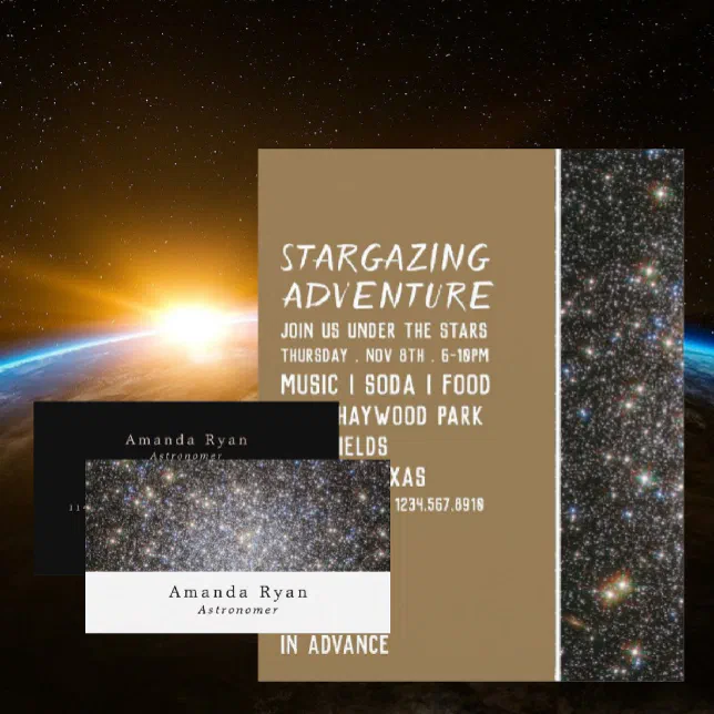 Sci-Fi Galaxy, Astronomy Business Card | Zazzle