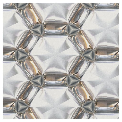 Sci-Fi Metal Patterns 4 Custom Fabric | Zazzle