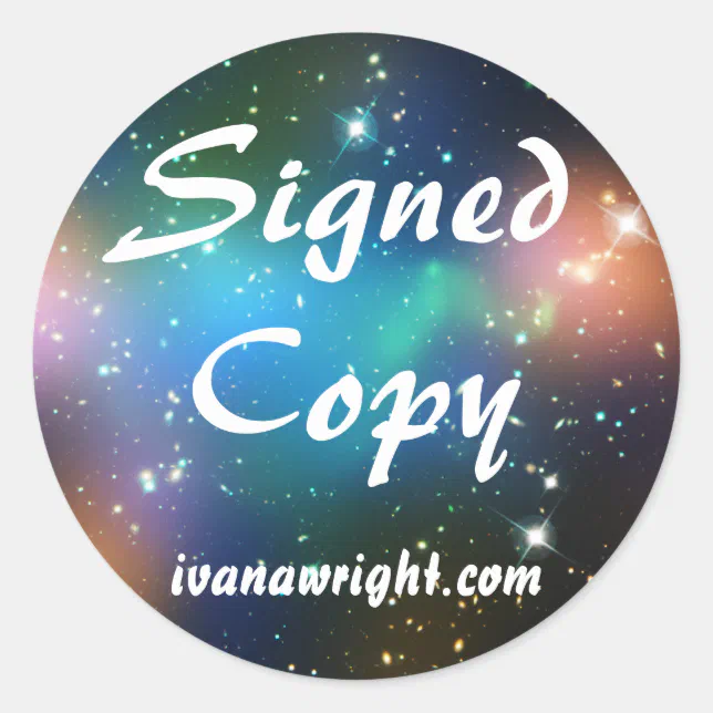 Sci Fi Signed Copy with URL Stickers | Zazzle