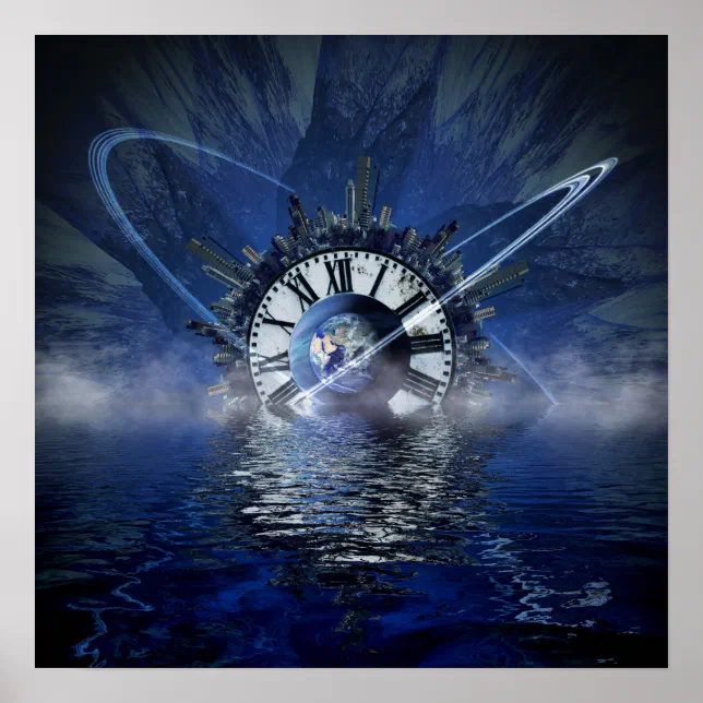 Sci-Fi Time Splash Poster | Zazzle