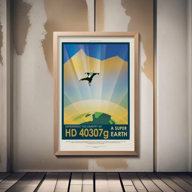 Sci-Fi Travel Ad, Planet HD 40307g Photo Print | Zazzle