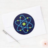 Science Atom Classic Round Sticker | Zazzle
