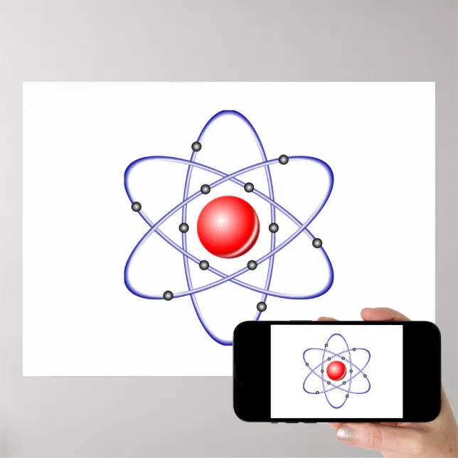 Science Atom Diagram Poster | Zazzle
