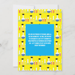 Science Beakers Graduation Party Invitation | Zazzle