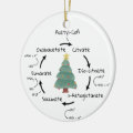 Science Biology Kreb's Cycle Christmas Teacher Ceramic Ornament | Zazzle