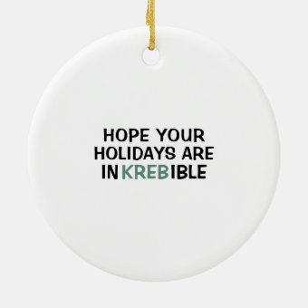 Science Biology Kreb's Cycle Christmas Teacher Ceramic Ornament | Zazzle