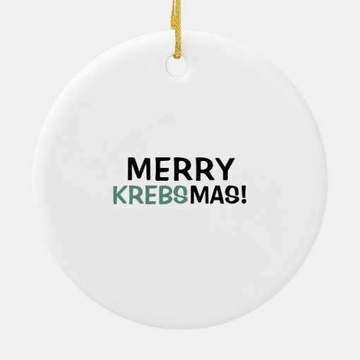 Science Biology Kreb's Cycle Christmas Teacher Ceramic Ornament | Zazzle