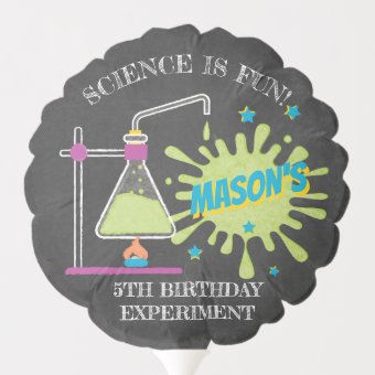 Science Birthday Party | Science is Fun Balloon | Zazzle