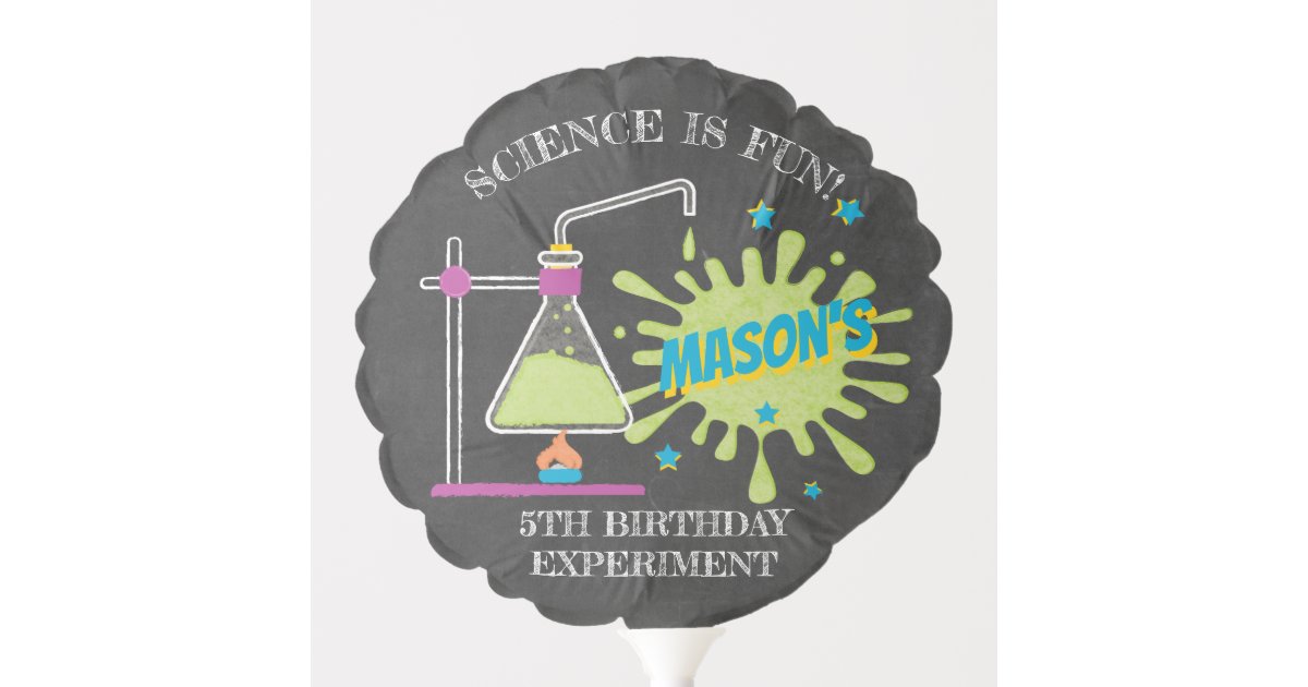 Science Birthday Party | Science is Fun Balloon | Zazzle