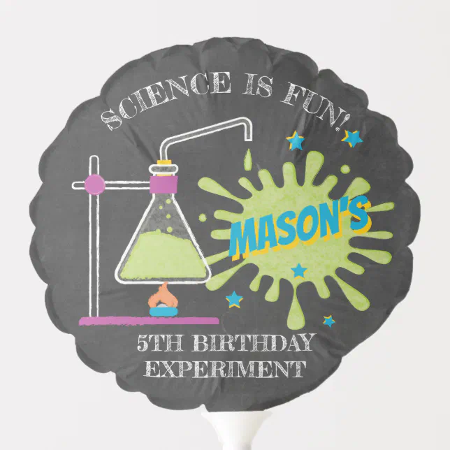 Science Birthday Party | Science is Fun Balloon | Zazzle
