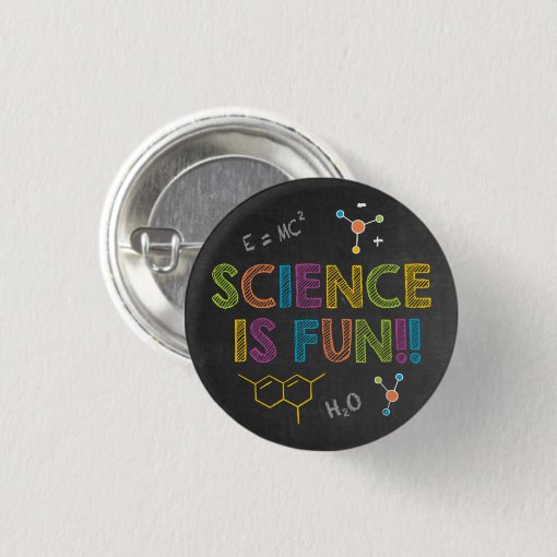 Science Birthday Party | Science is Fun Button | Zazzle