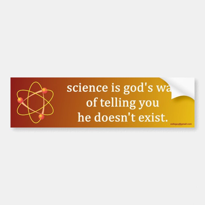 science bumper sticker | Zazzle