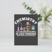 Science Chemist Humor Chemistry Is Like Cooking Postcard | Zazzle