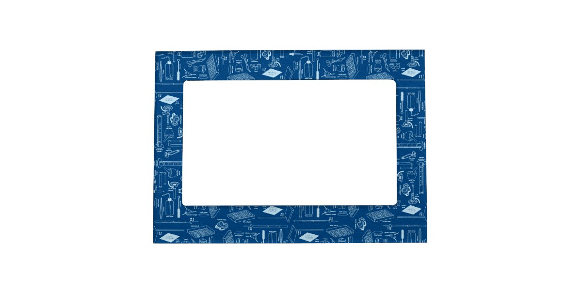 Science Chemistry Design Magnetic Frame | Zazzle
