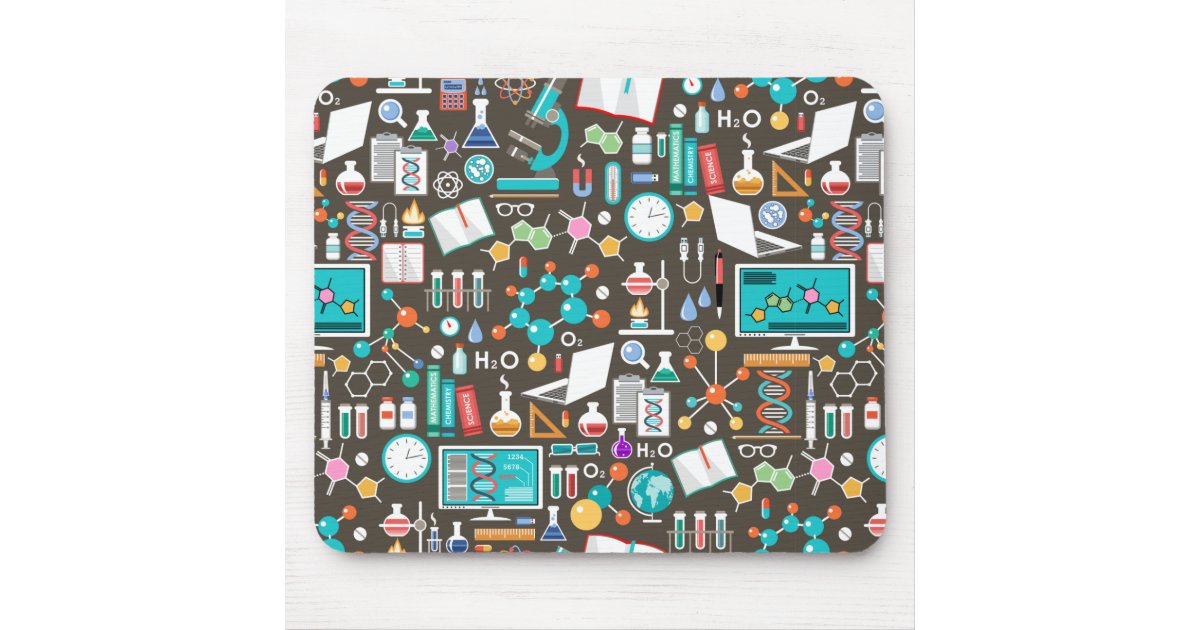 Science / Chemistry Pattern Mouse Pad | Zazzle