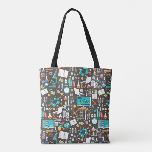 Science / Chemistry Pattern Tote Bag | Zazzle