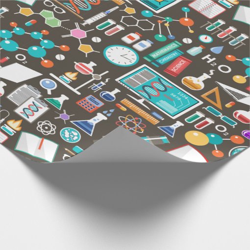 Science / Chemistry Pattern Wrapping Paper | Zazzle